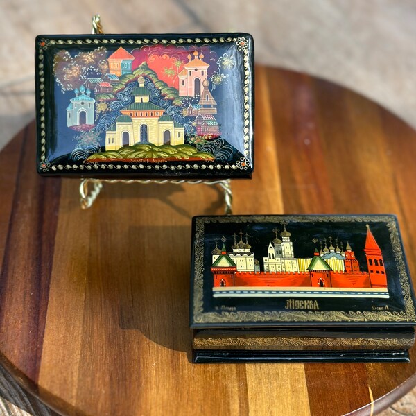 Russian Lacquer Boxes - Etsy
