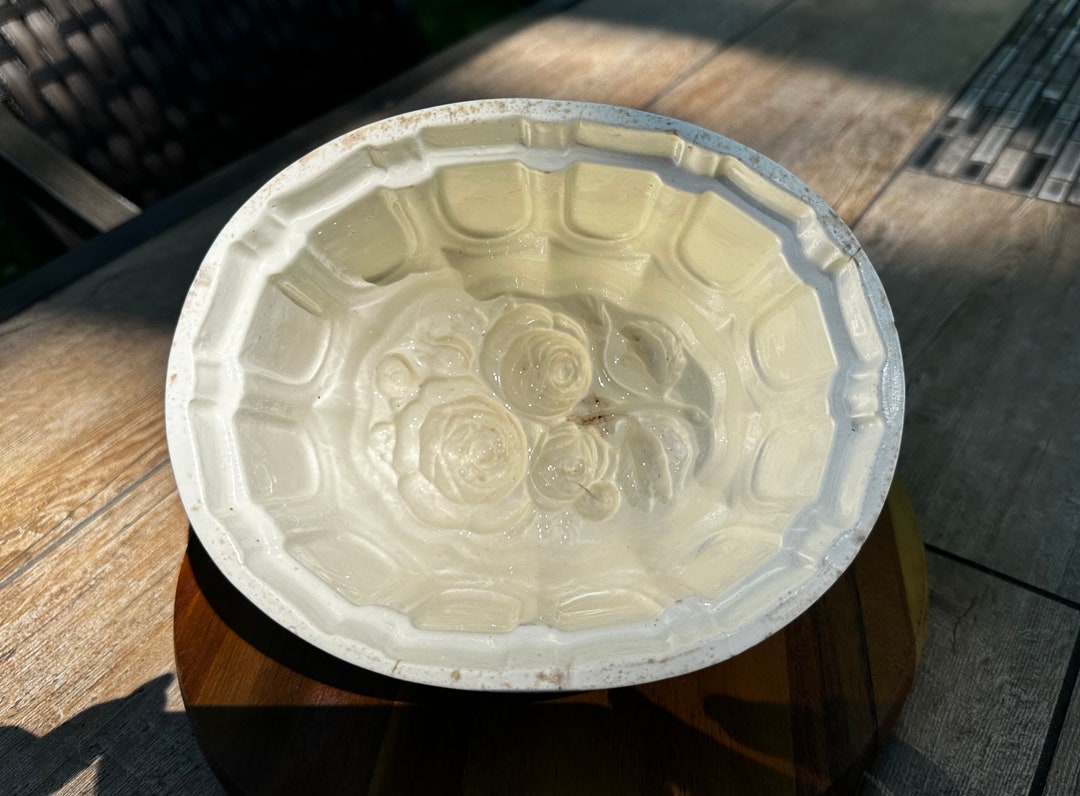 Antique 19th Century Victorian Brownfield Ceramic Jelly / Aspic Mold ...