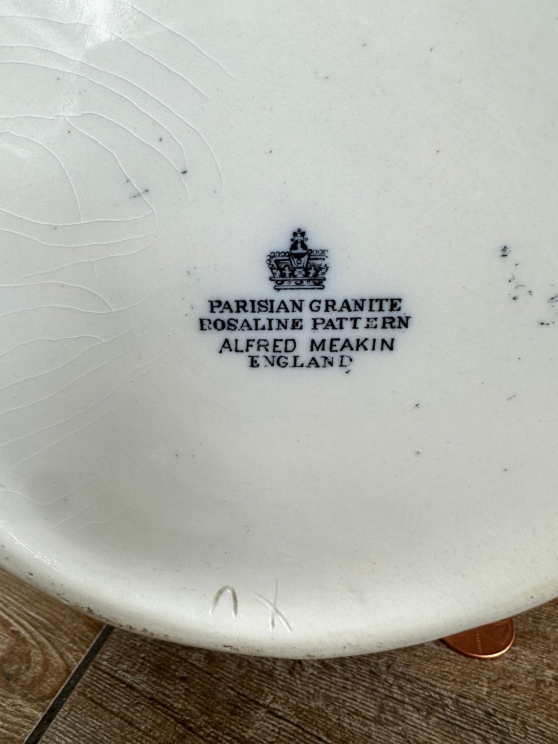 Antique Alfred Meakin Parisian Granite Rosaline Pattern 13 - Etsy