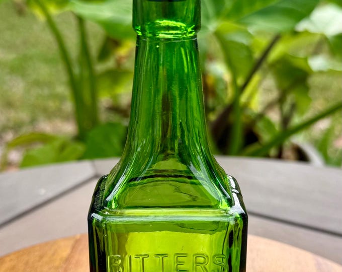 Vintage Wheaton Green Root Bitters Bottle With Rubber Stopper Marked ...