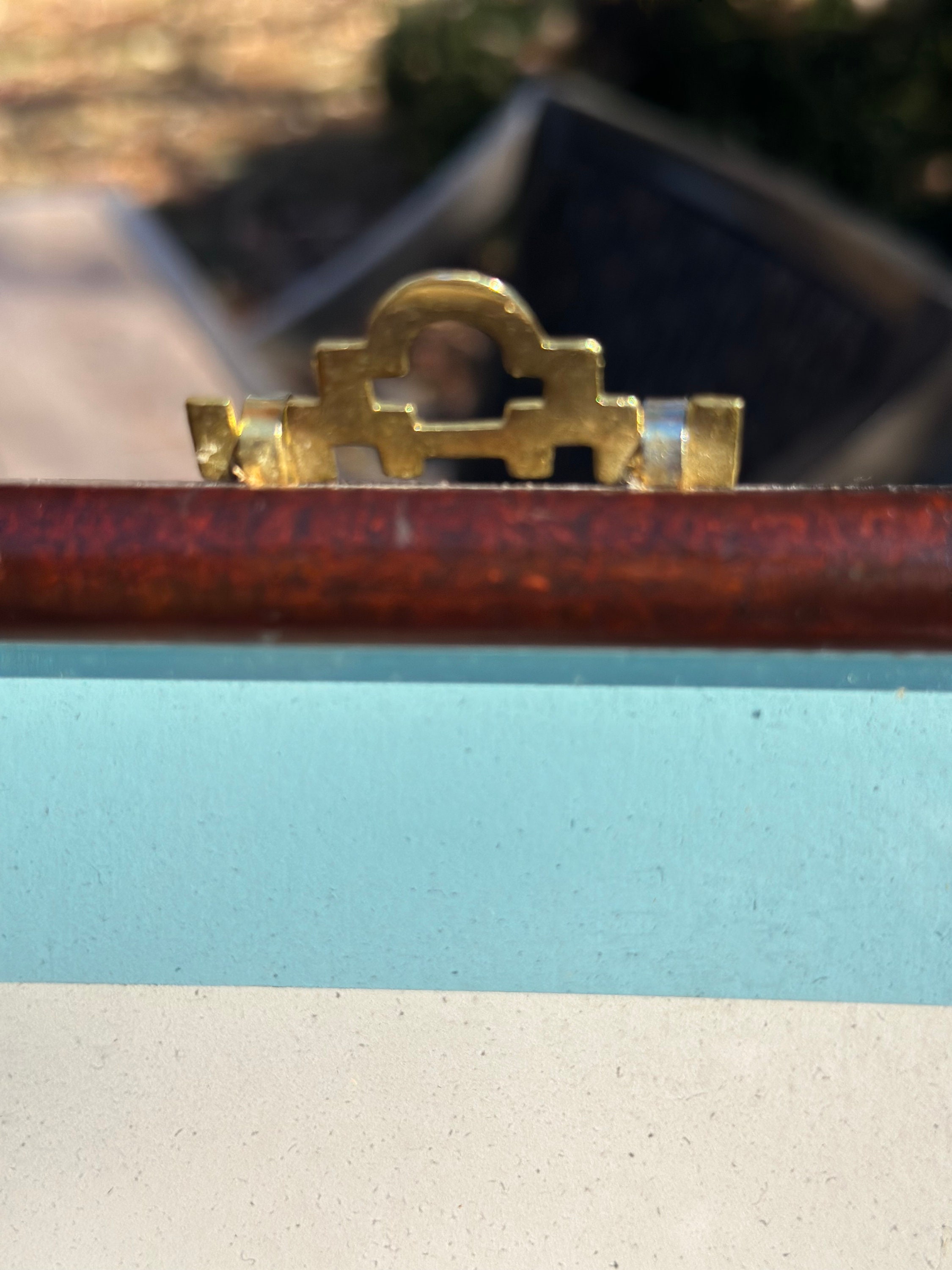 Vintage Chinese Painted Shell Pagoda and Trees Sculpture Wall Hanging ...