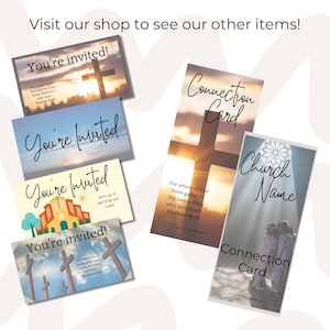 Church Invitation Business Card, You're Invited to Our Church Card ...
