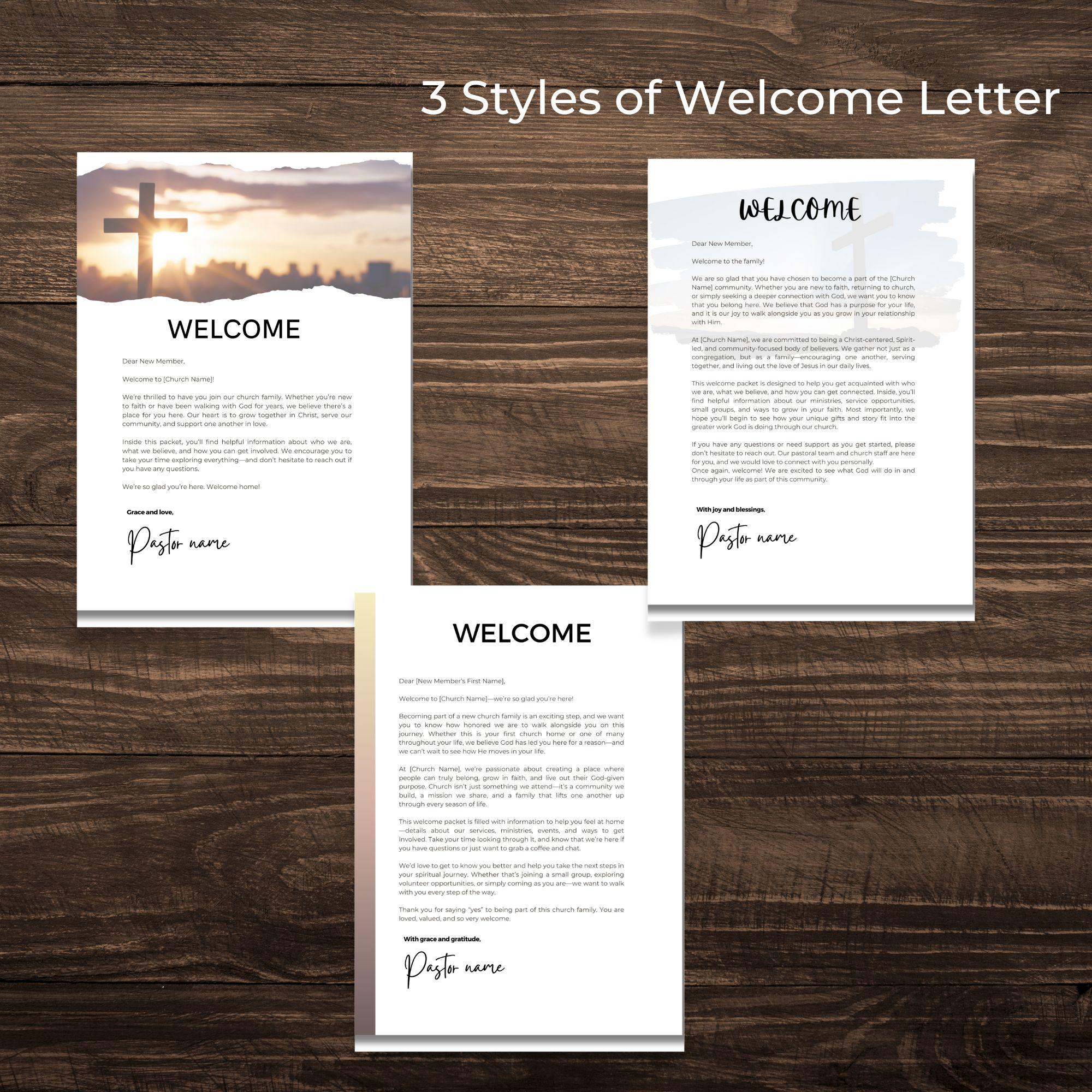 Church Welcome Packet Template: New Member Brochure, Canva Editable (A4 ...