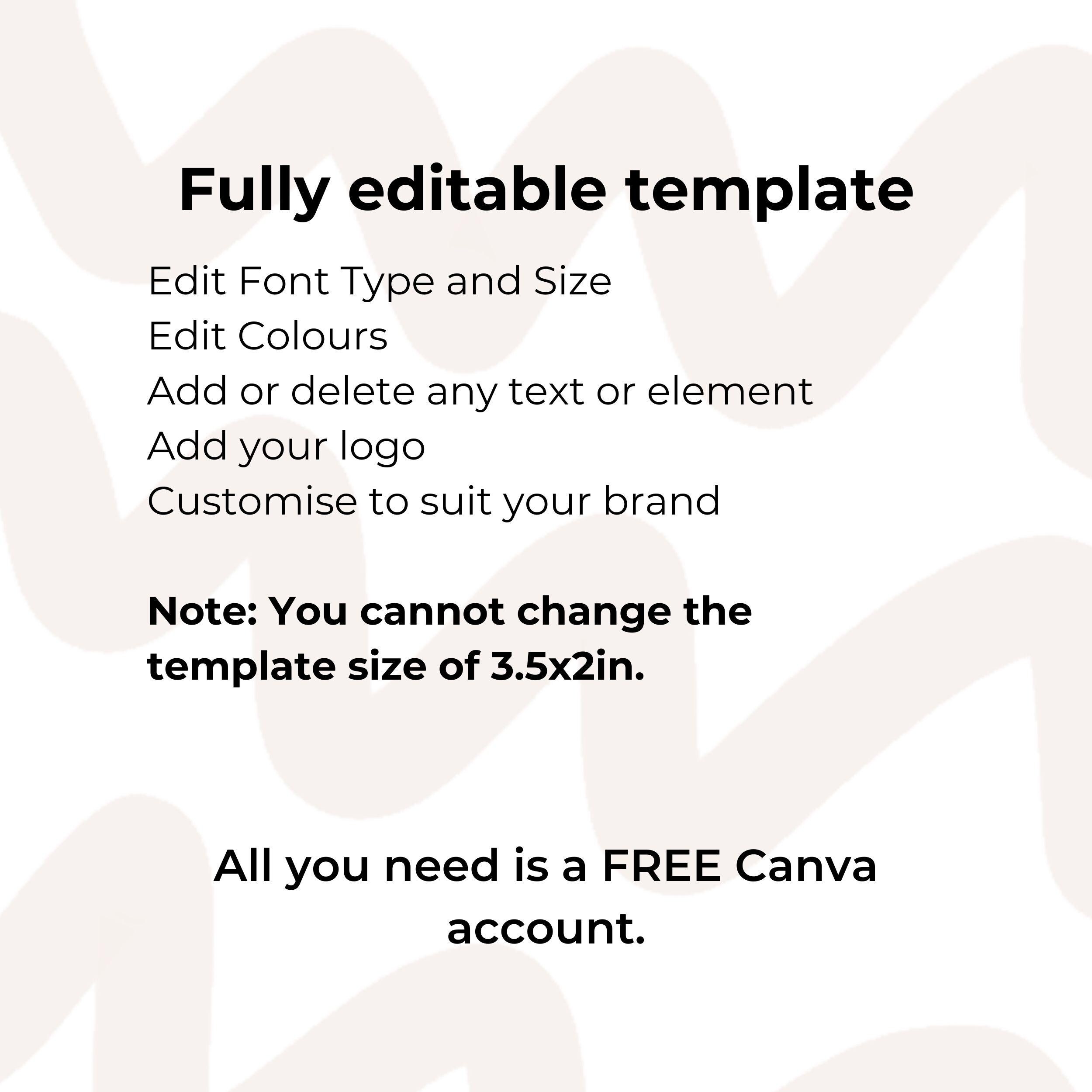 Catering Business Card Template: QR Code, Editable DIY Design (canva ...