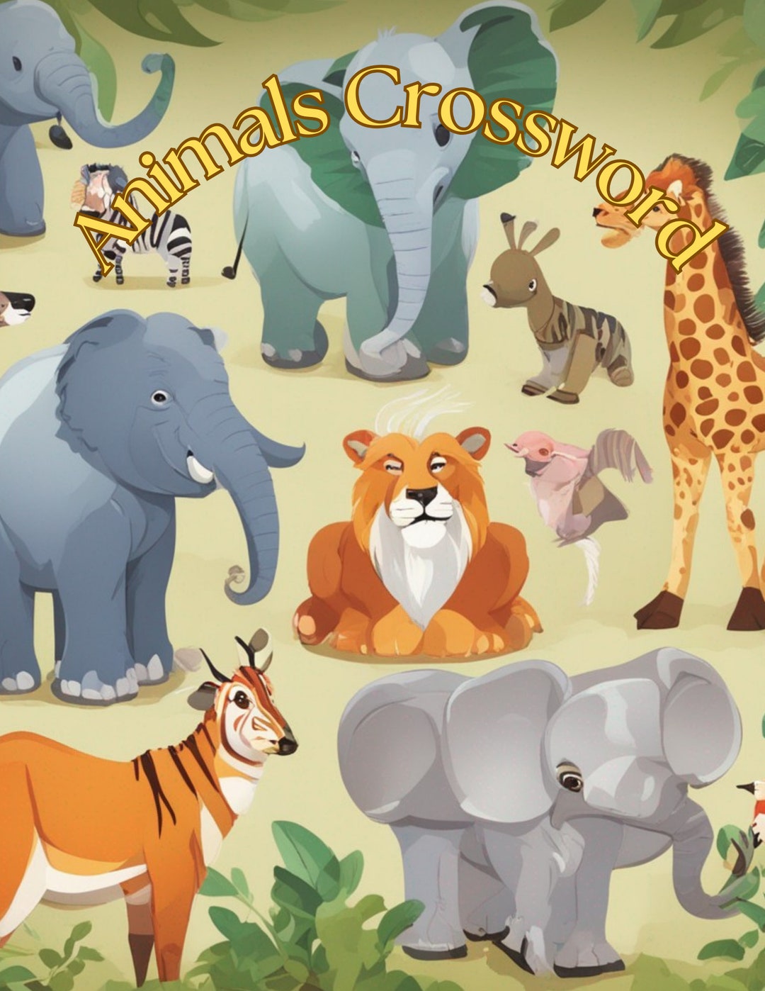 Animal Word Safari kids' Puzzle Adventure - Etsy