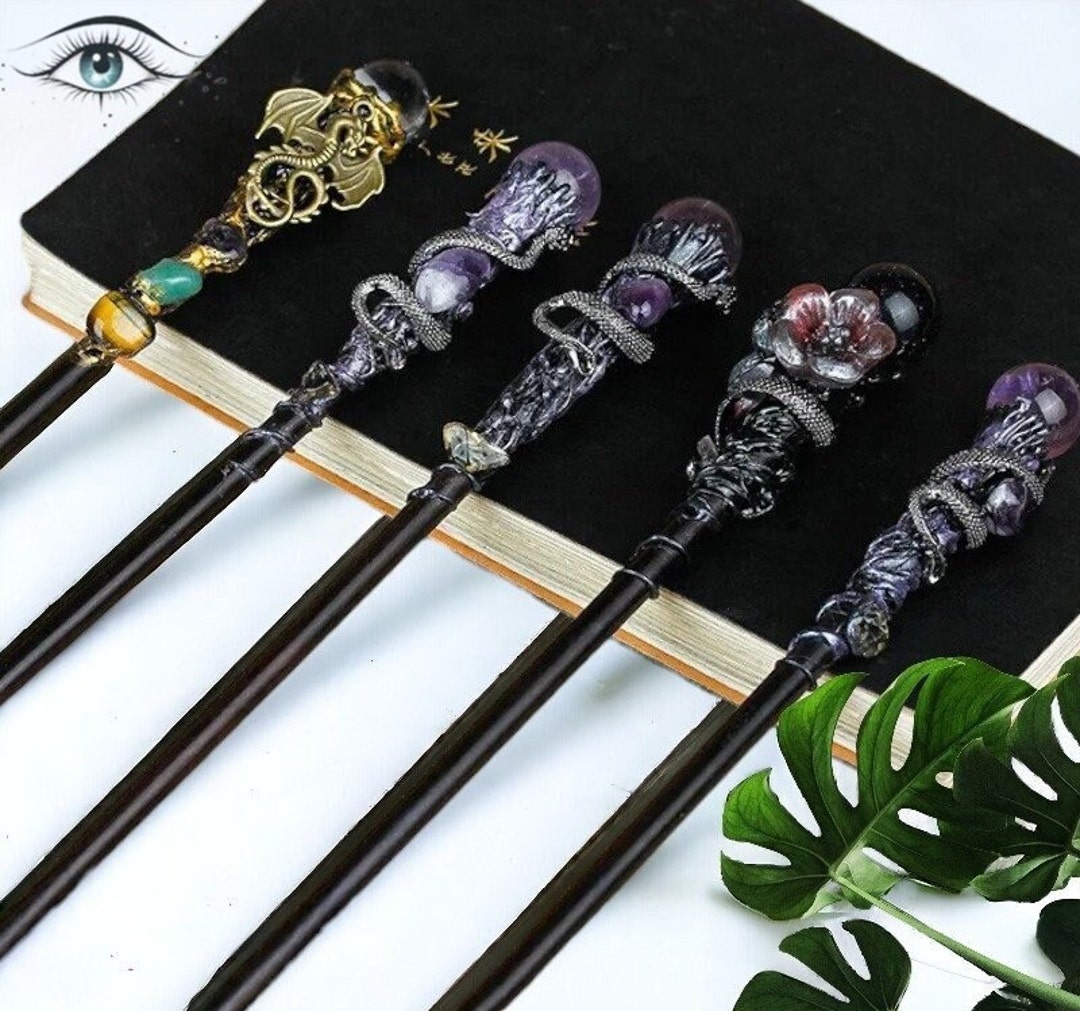 Magic Crystal Wand, Zodiac Wand, Cosplay, Elestial, Healing Gemstone ...