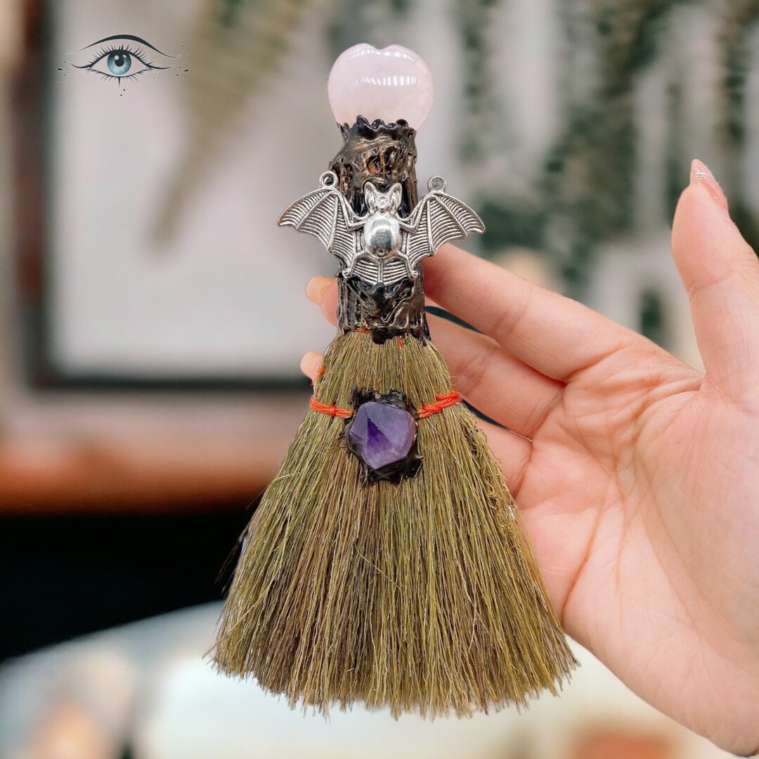 Witch Broom, Magic Broom, Stone Crystal, Healing Crystal, Divination ...