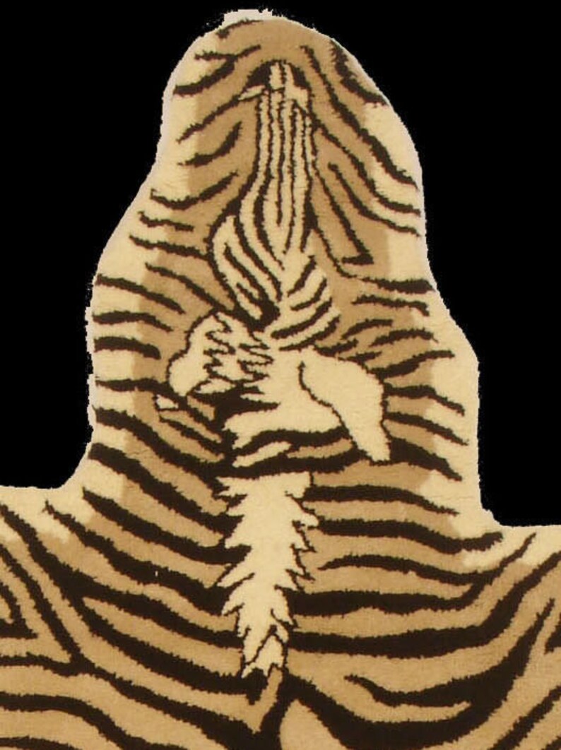 Indian Hand Tufted Wool Zebra Rug 3'x5' - Etsy