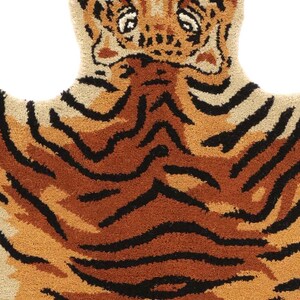 Indian Hand Tufted Wool Tiger Skin Rug 3'x5' - Etsy