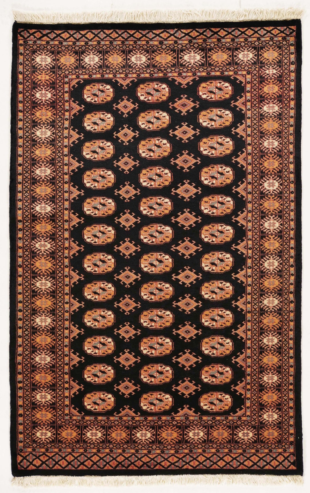 Pakistan Fine Bokhara Hand Made Wool Rug Size 4'1"x6'3" - Etsy