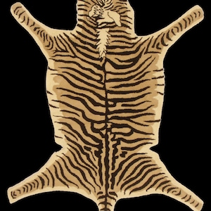 Indian Hand Tufted Wool Zebra Rug 3'x5' - Etsy