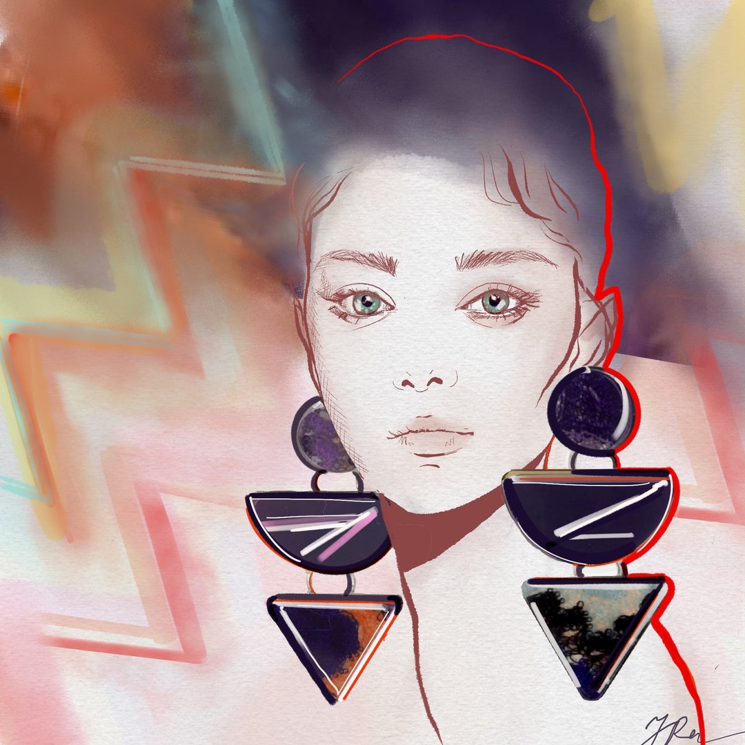 Young Female Model | Digital Art | Contemporary Portrait | Feminine ...