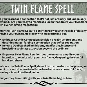 Twin Flame Spell, Same Day Cast, Fast Spell Casting, Twinflame Spell ...