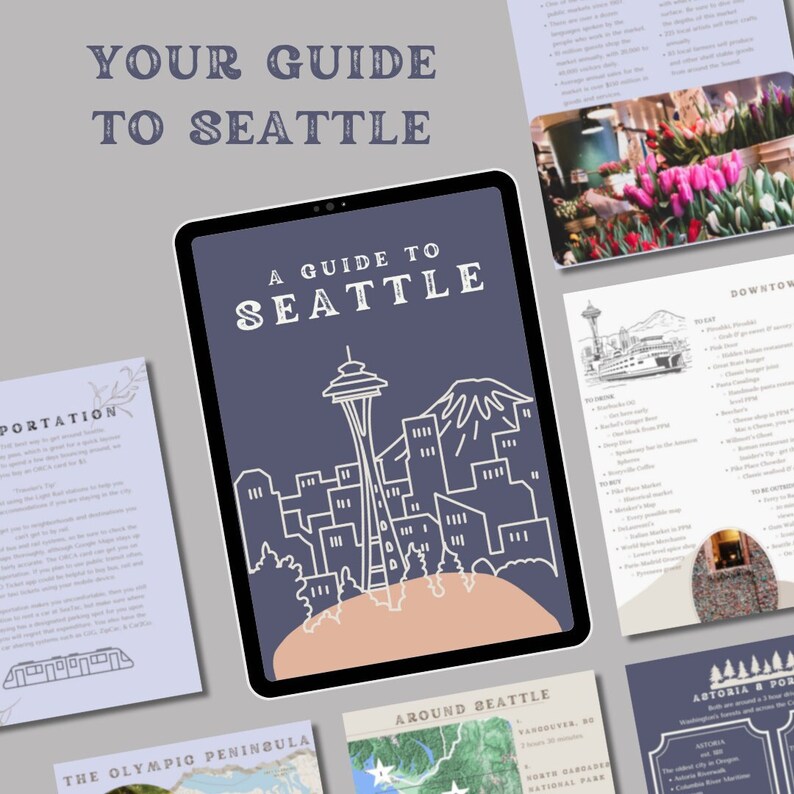 A Guide to Seattle Ebook - Etsy