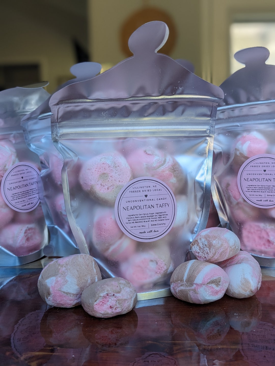 Freeze Dried Neapolitan Taffy Candy - Etsy