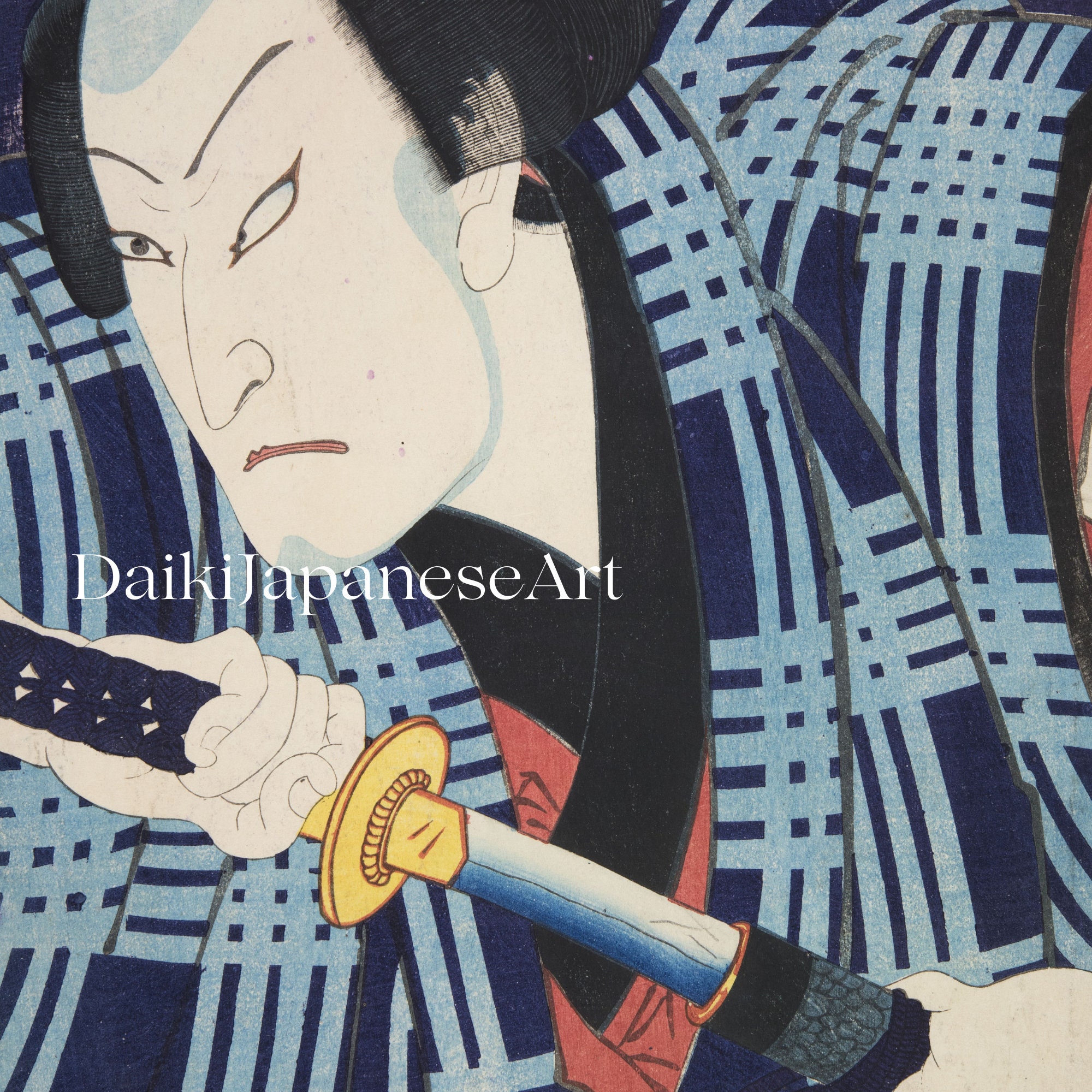 2 Pieces Art Set of 2 Samurai Prints Japanese Vintage Print Japanese ...