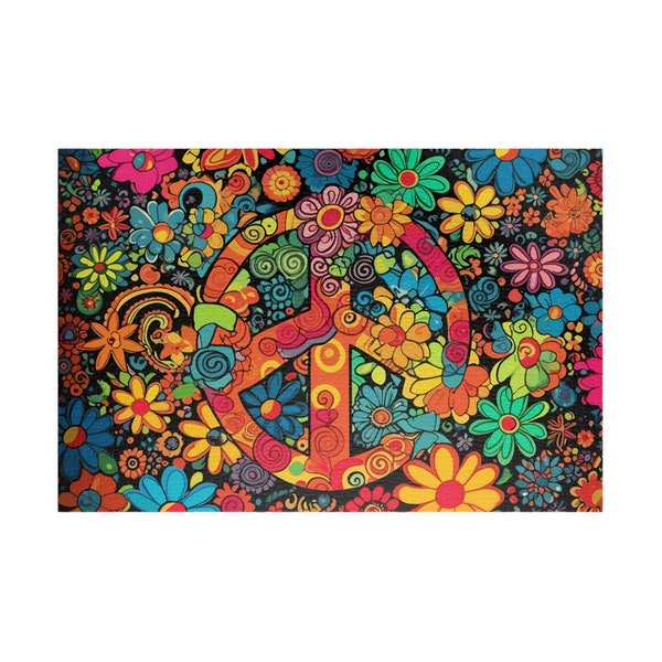 Peace Sign Puzzle - Etsy