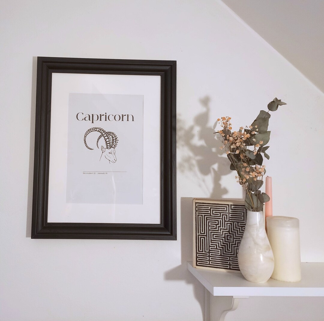 CAPRICORN Instant Poster Aesthetic Digital Art Printable - Etsy