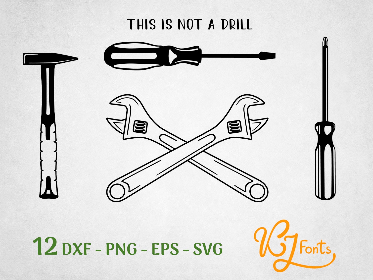 Work Tool SVG - Screwdriver Svg - Hammer Svg - Wrench Svg - Work Tools ...