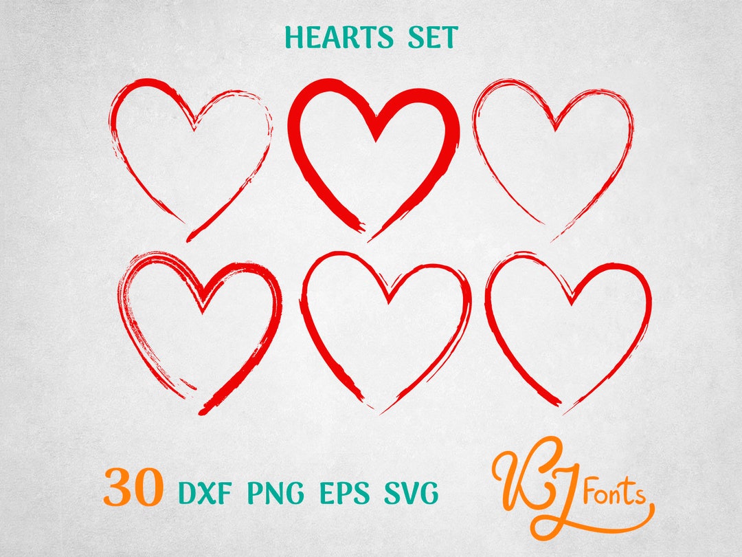 Hearts SVG - Hearts Cricut - Hearts Print - Hearts Cut File - Hearts ...