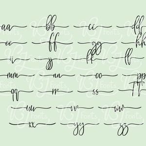 Script Font With Tails - Handwritten Font - TTF - Signature Font - Font ...