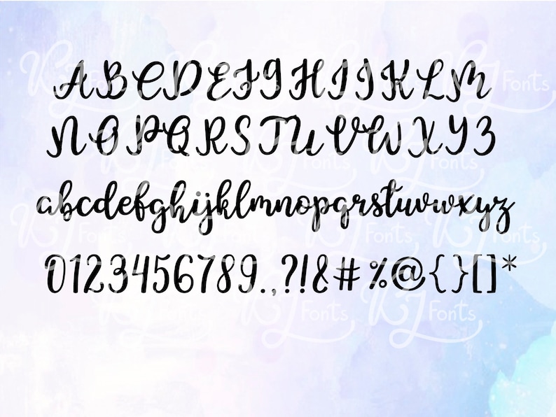 Mermaid Font - Font With Mermaid Tails - TTF - Handwritten Font ...