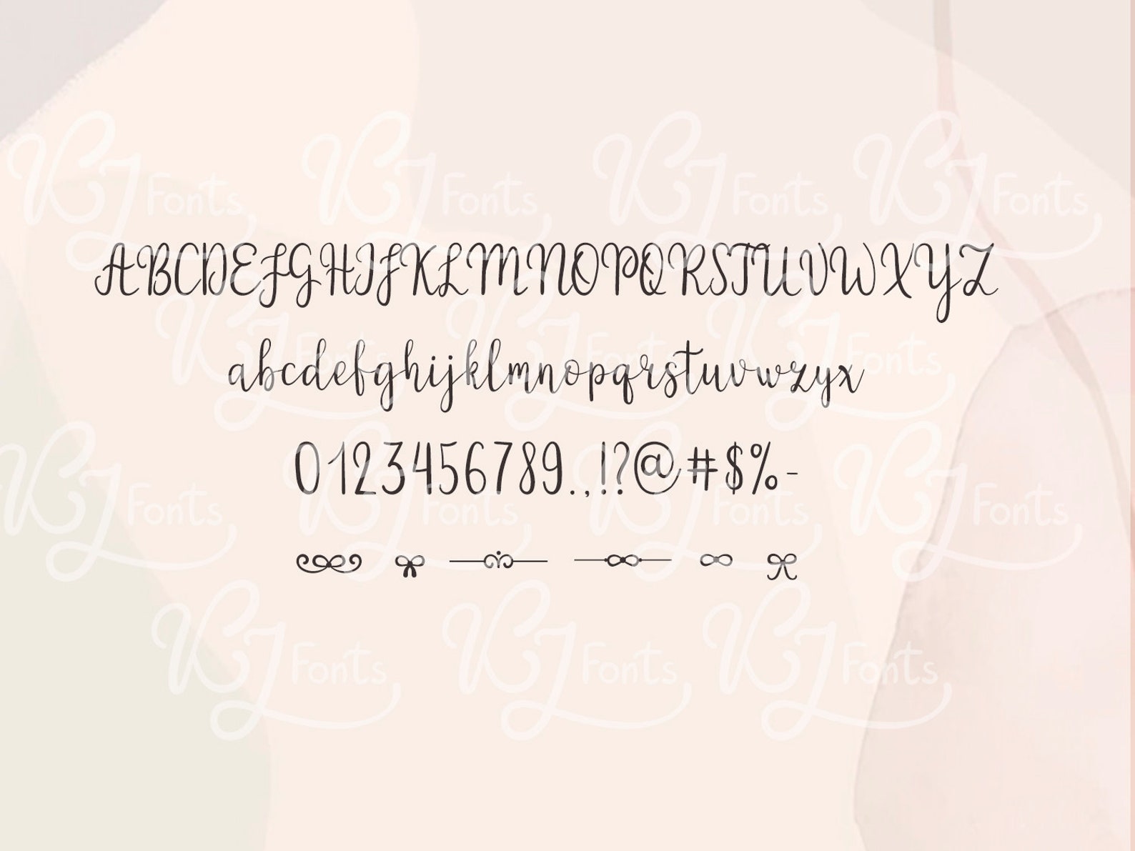 Cursive Font - Handwritten Font - TTF - Bow Font - Script Font - Font ...
