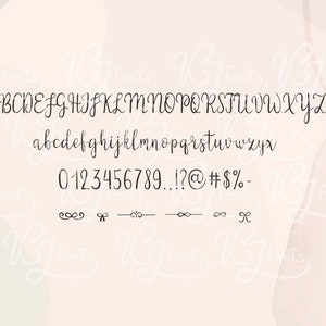 Cursive Font - Handwritten Font - TTF - Bow Font - Script Font - Font ...