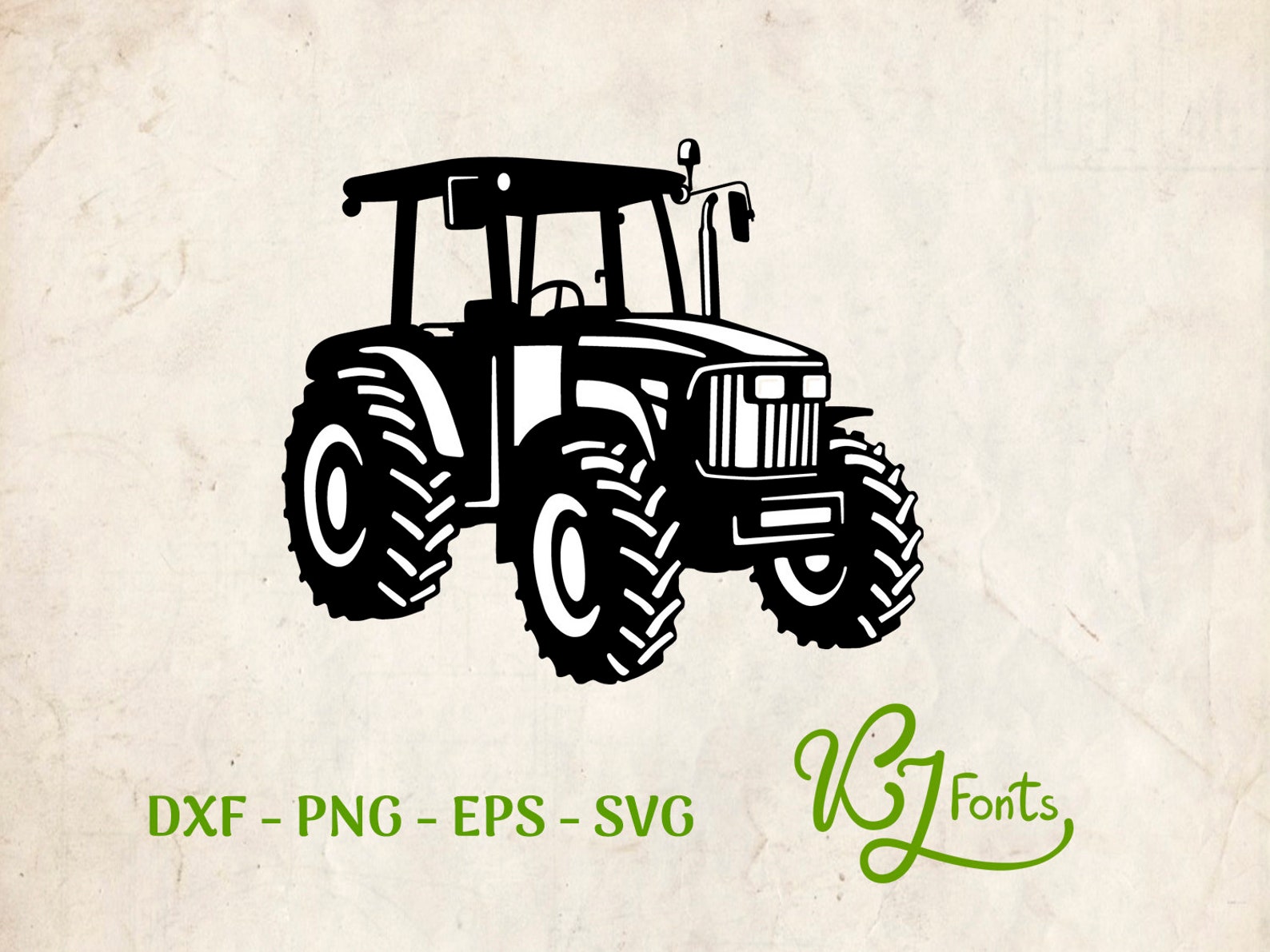 Tractor Vector - Tractor SVG - Tractor Print - Tractor Cut Files ...