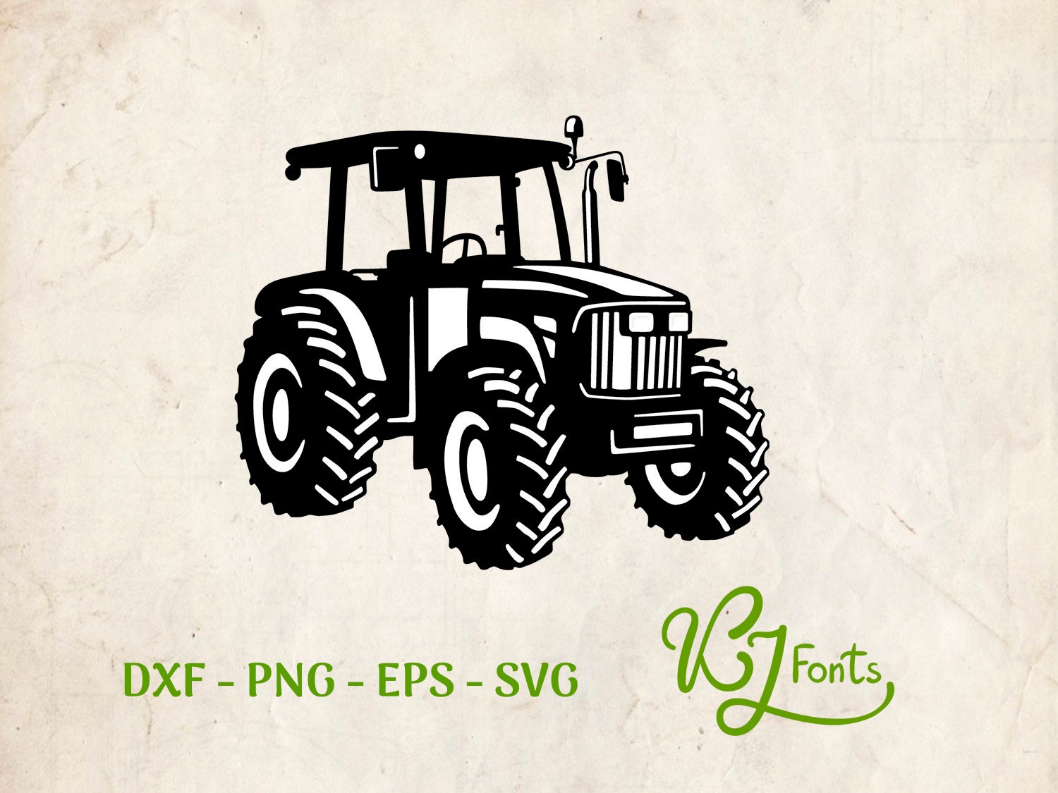 Tractor Vector - Tractor SVG - Tractor Print - Tractor Cut Files ...