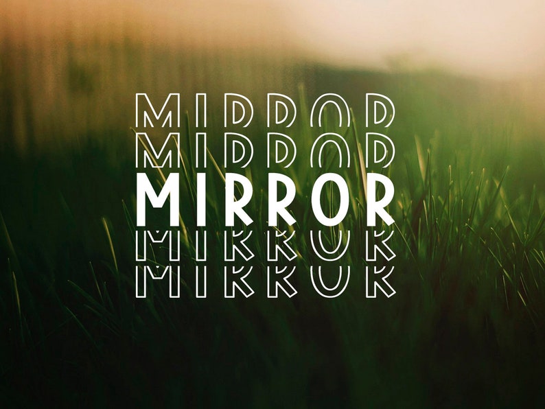 Stacked Font - Mirror Font - TTF - Printed Font - Installable Font ...