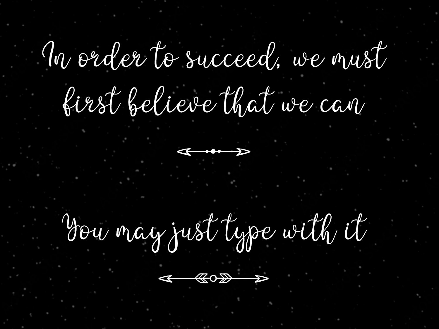 Handwritten Font With Arrows - Script Font - TTF - Arrow Font - Font With Tails - Font With ...