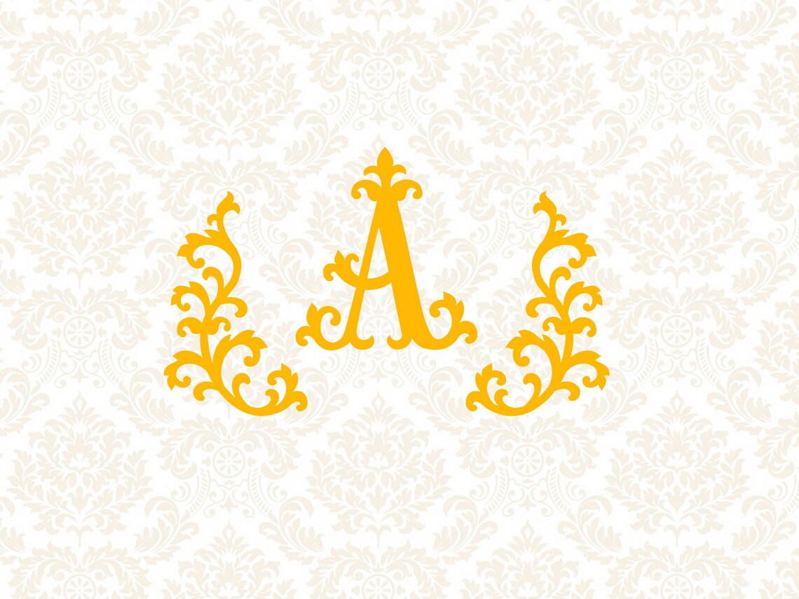 Baroque Font - TTF - Baroque Letters Svg - Royal Font - Monogram Font ...