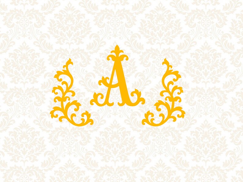 Baroque Font - TTF - Baroque Letters Svg - Royal Font - Monogram Font ...