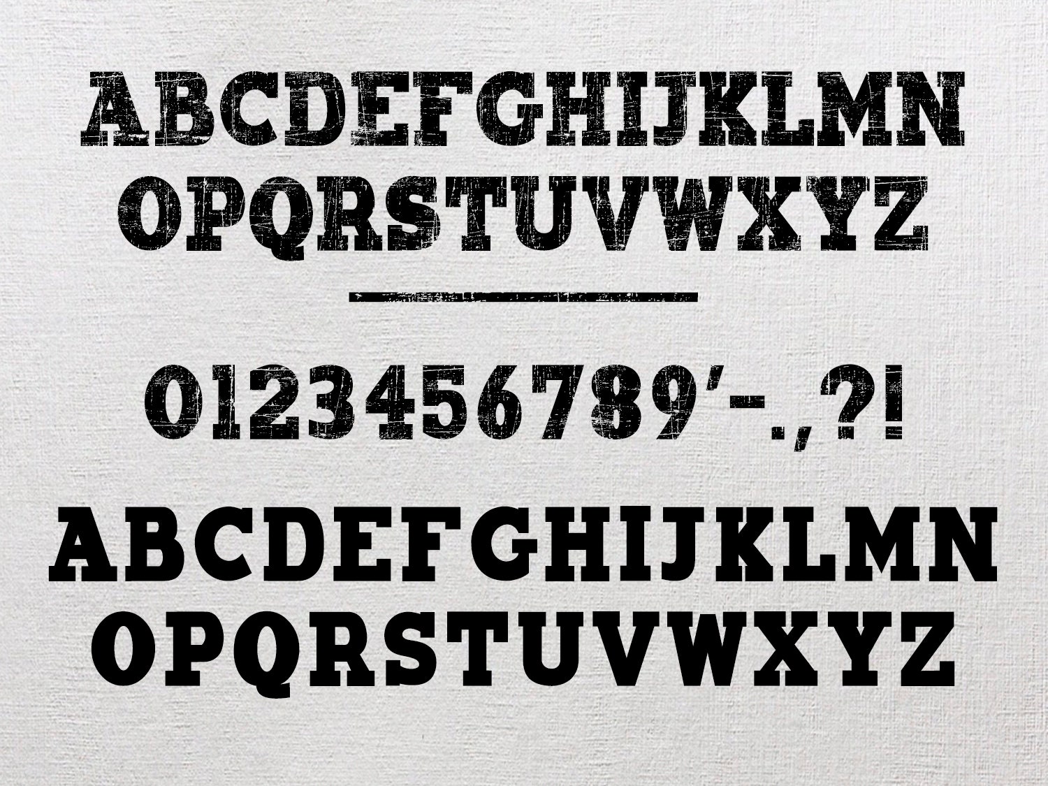 Distressed Font - Grunge Font - TTF - Printed Font - Installable Font ...