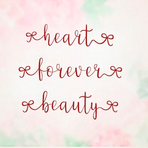 Cursive Font - Handwritten Font - TTF - Bow Font - Script Font - Font With Bows - Girl Font - Etsy