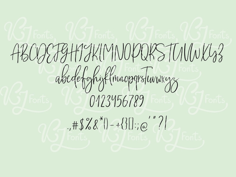 Script Font With Tails - Handwritten Font - TTF - Signature Font - Font ...