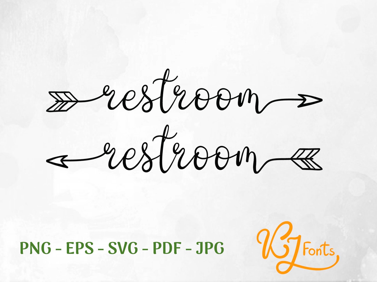 Handwritten Font With Arrows - Script Font - TTF - Arrow Font - Font ...