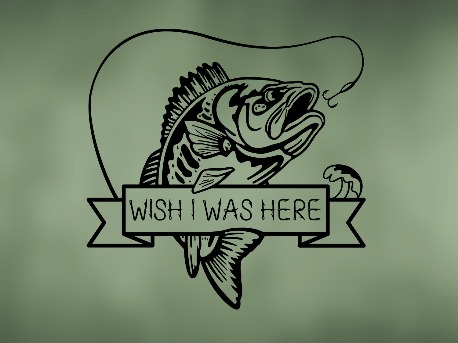 Fish SVG - Bass Fishing Svg - Fish Shirt Svg - Fish Print Svg - Jumping ...