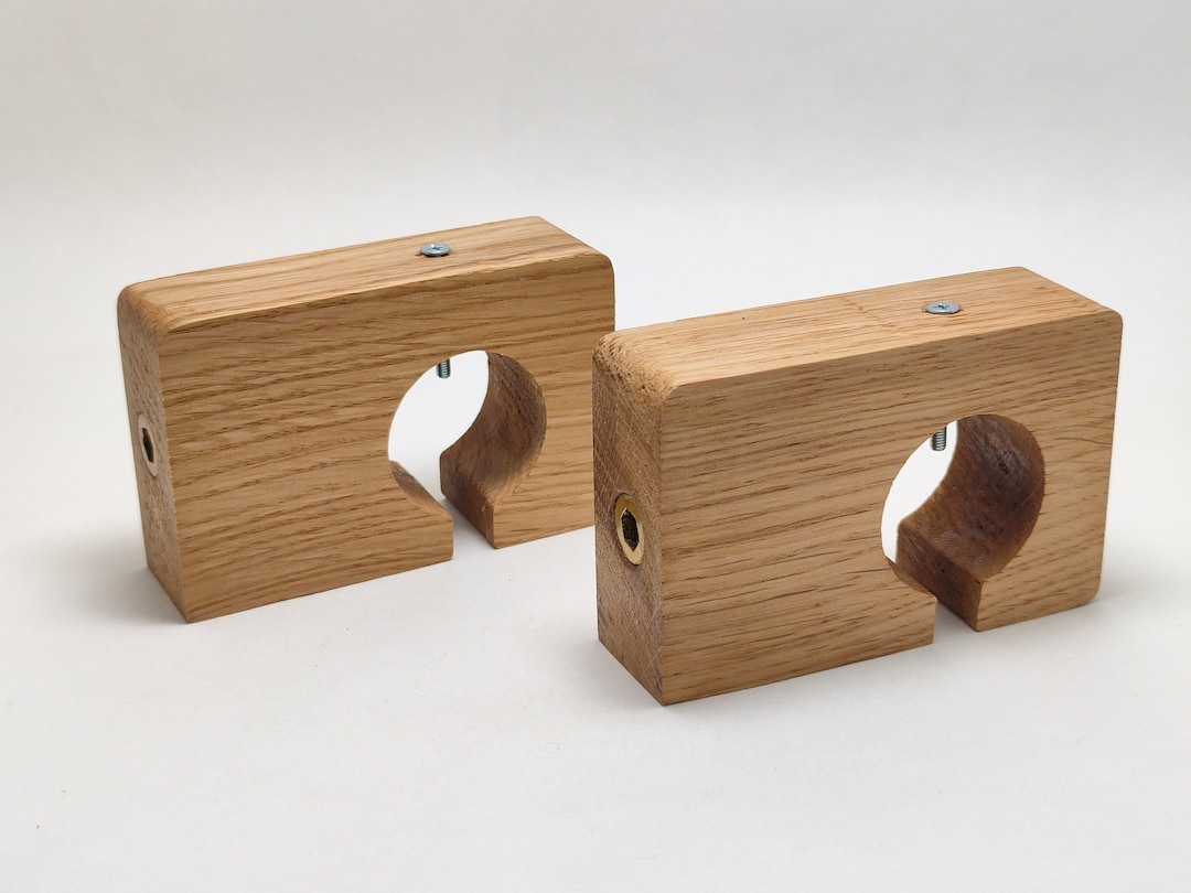 Wooden Curtain Rod Bracket - Etsy