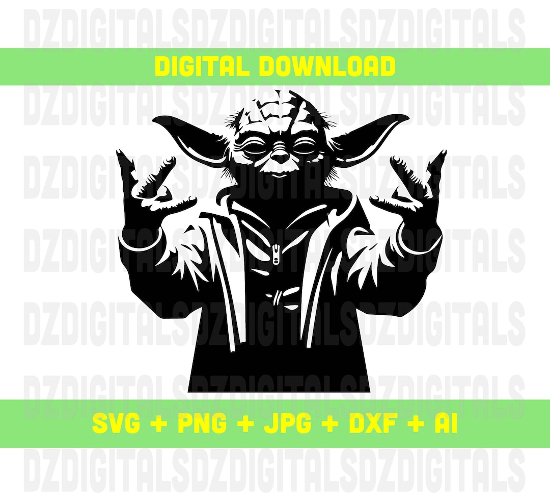 Gangsta Yoda Svg, Yoda Svg, Star Wars Svg, Yoda Star Wars Svg, Funn ...