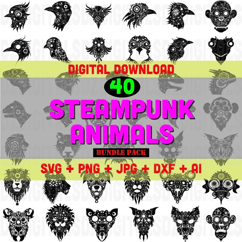 Steampunk Svg - Etsy