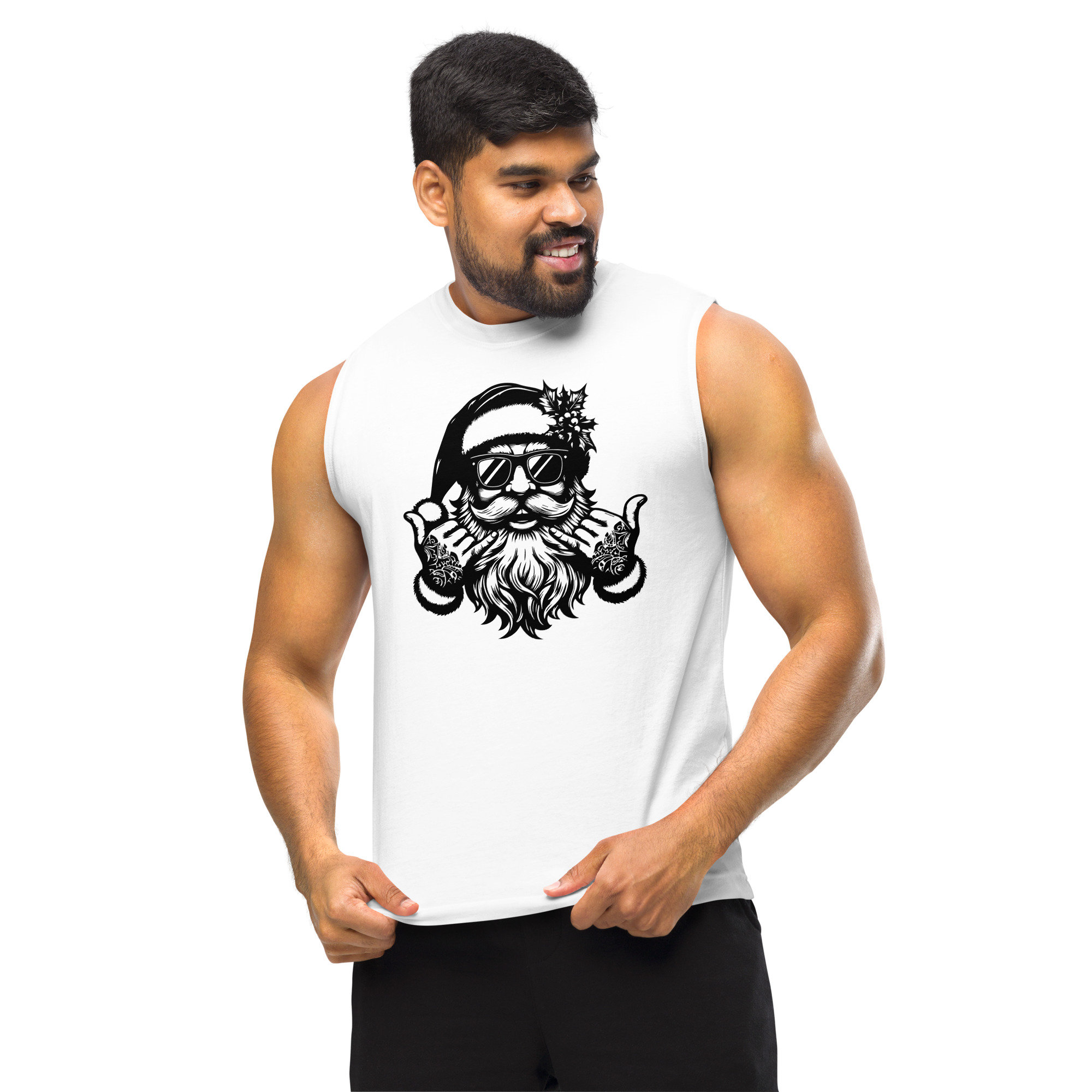 Shaka Santa Christmas Svg, Hawaiian Santa Claus Svg, Christmas Svg, Mele Kalikimaka, Shaka Svg ...