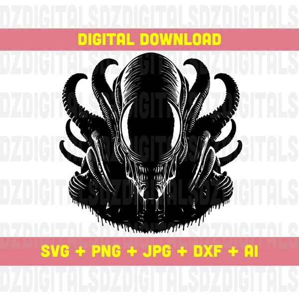 Alien Svg - Etsy