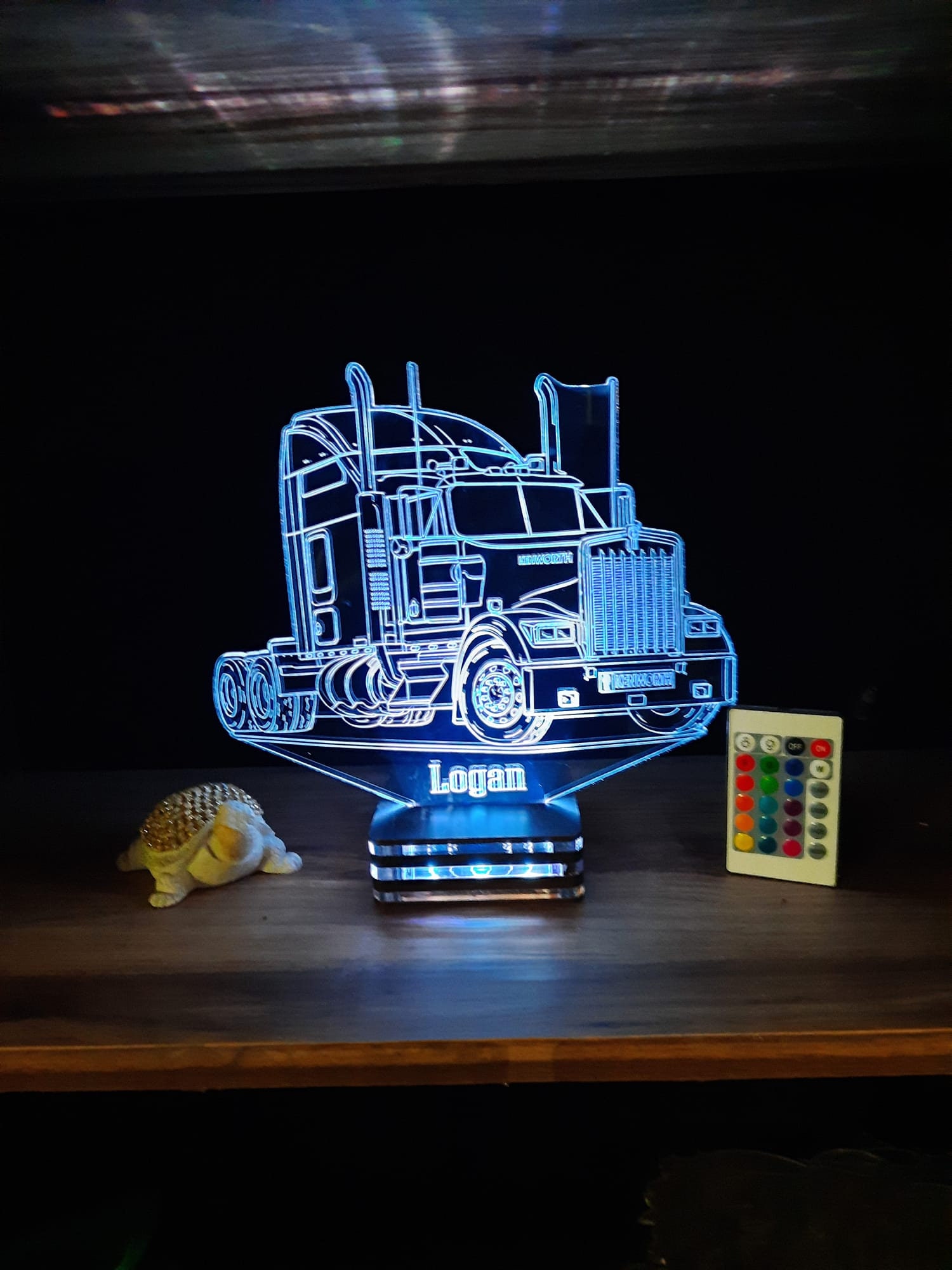 Kenworth, Truck, Personalized 3 D Lamp Design, Gift, Birthday, Lamp ...