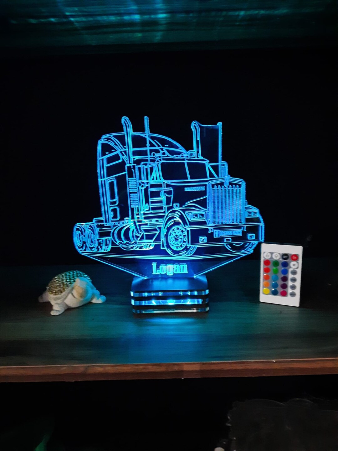 Kenworth, Truck, Personalized 3 D Lamp Design, Gift, Birthday, Lamp ...