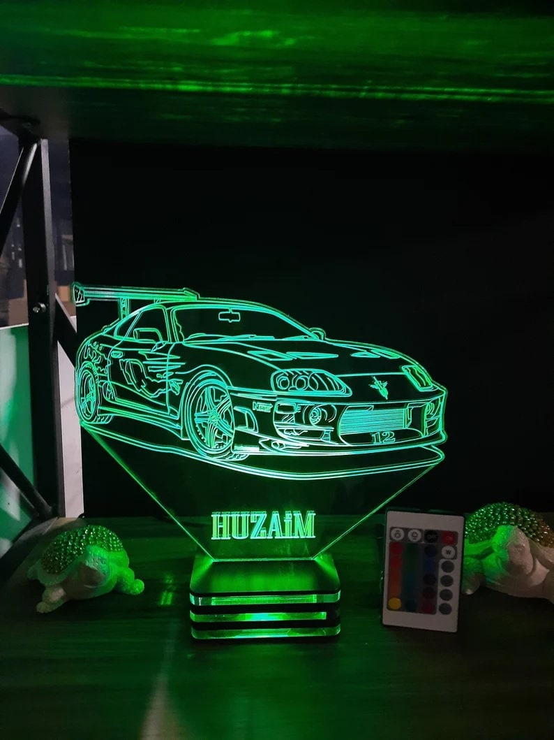 Toyota, Supra, Personalized 3d Lamp, the Fast and the Furious, Gift ...