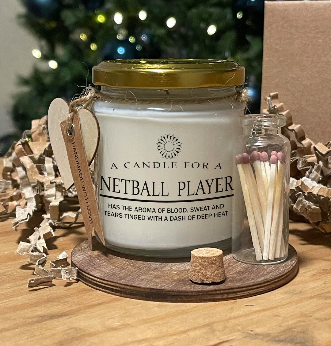A Candle for A Netball Player Funny Joke Soy Candles Gift Present Women ...
