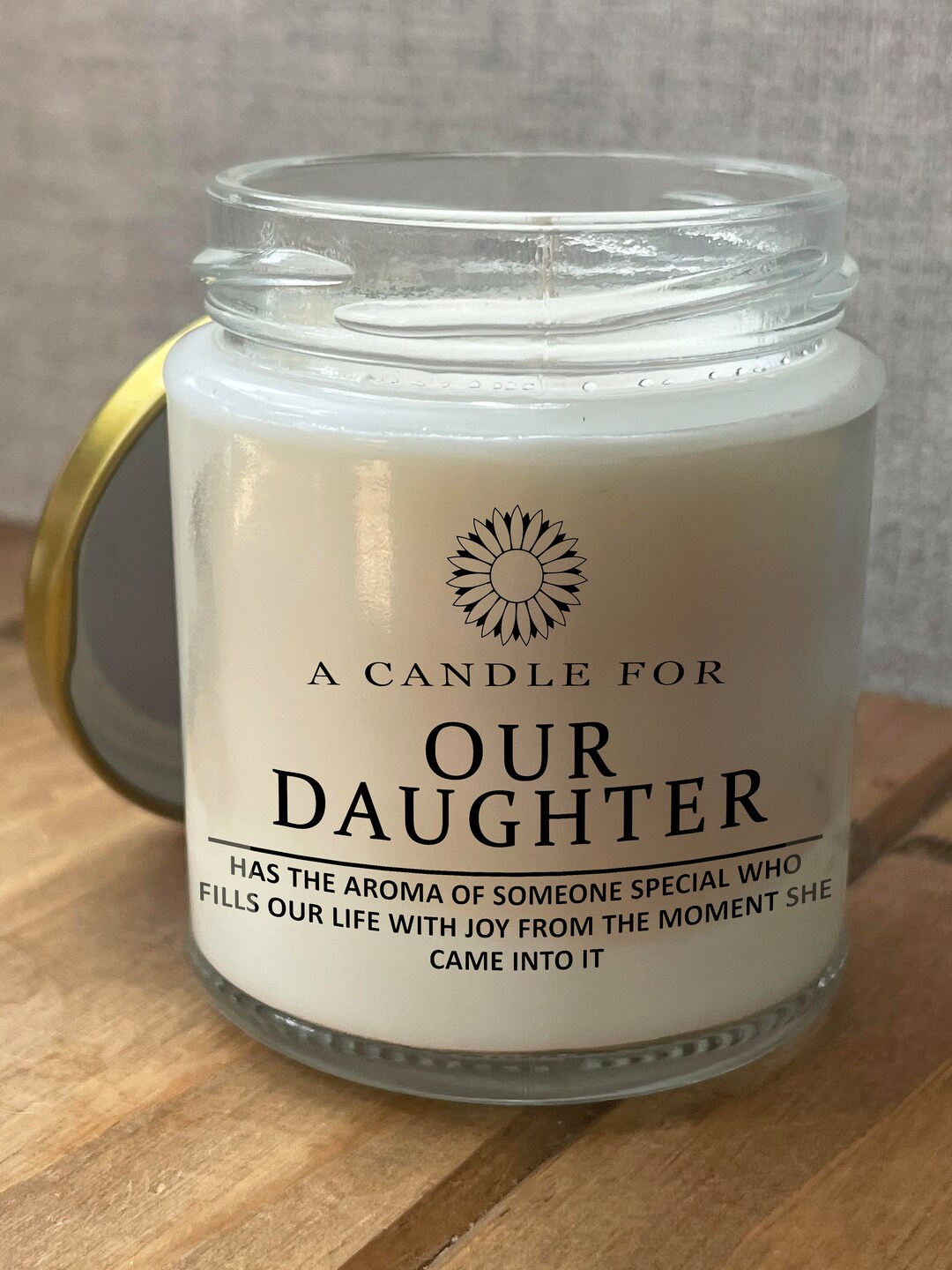 A Candle for Our Daughter Warm Family Birthday Gift Candles - Etsy