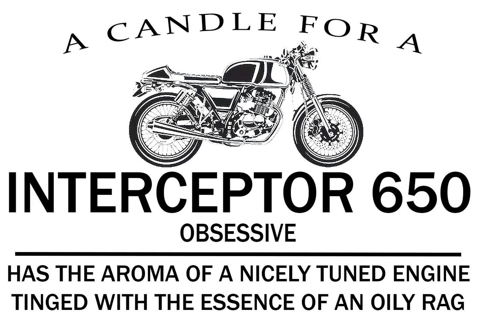 A Candle for A Royal Enfield Interceptor 650 Obsessive Soy Candle and ...